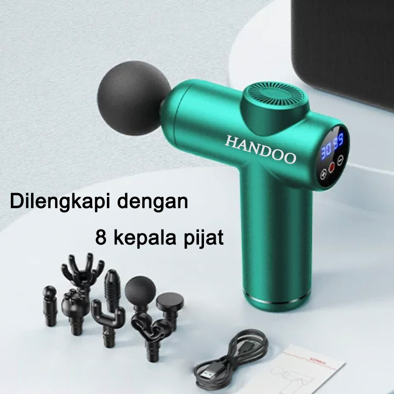 Jual HANDOO Profesi Alat pijat MASSAGE GUN-8 in1 /99 gear (Pistol pijat ...