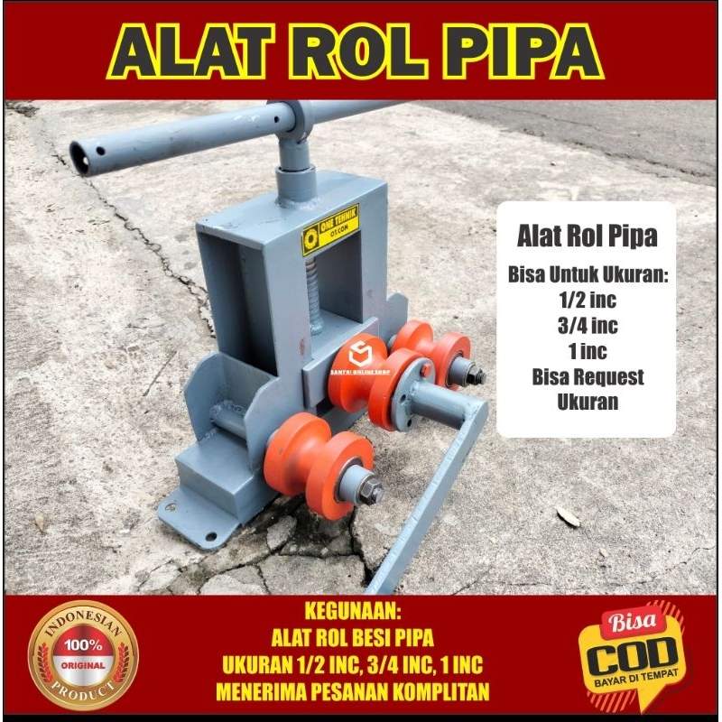 Jual (TERBARU) ALAT ROL PIPA Manual Berbagai Spek 1/2 Inc, 3/4 Inc, 1 ...