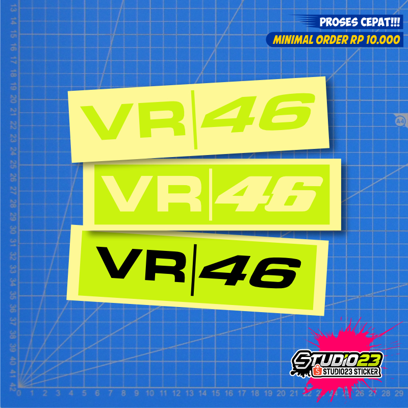 Jual Stiker VR 46 Valentino Rossi Cutting Sticker | Shopee Indonesia