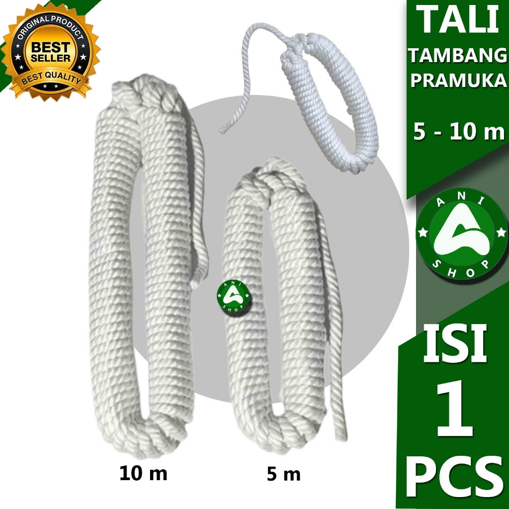 Jual TALI TAMBANG PRAMUKA 5 meter untuk anak pramuka ani shopp | Shopee ...