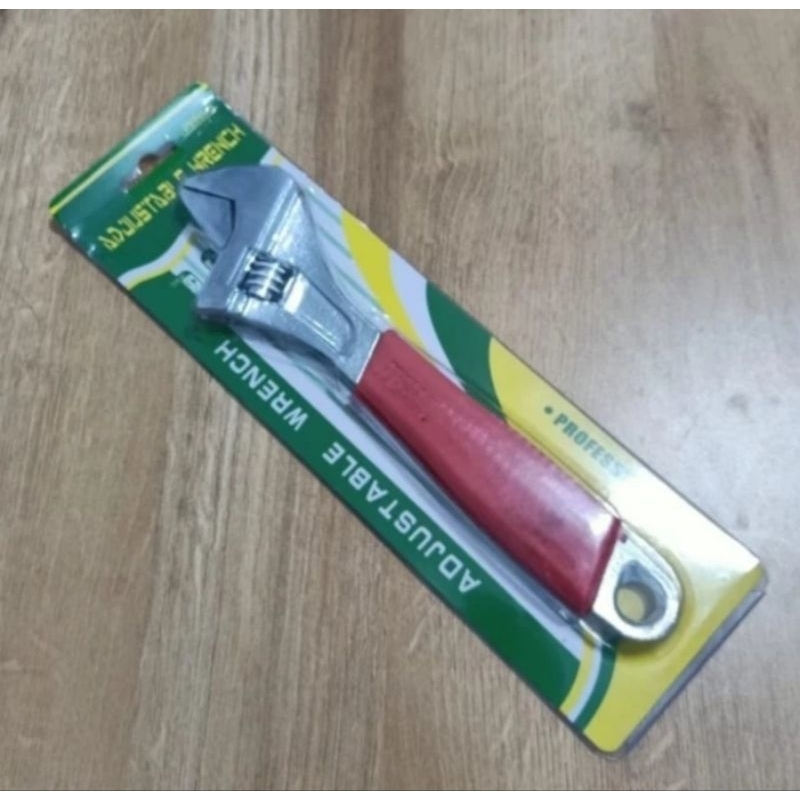 Jual Kunci Inggris 8" Gagang Karet Adjustable Wrench 8 inch | Shopee ...