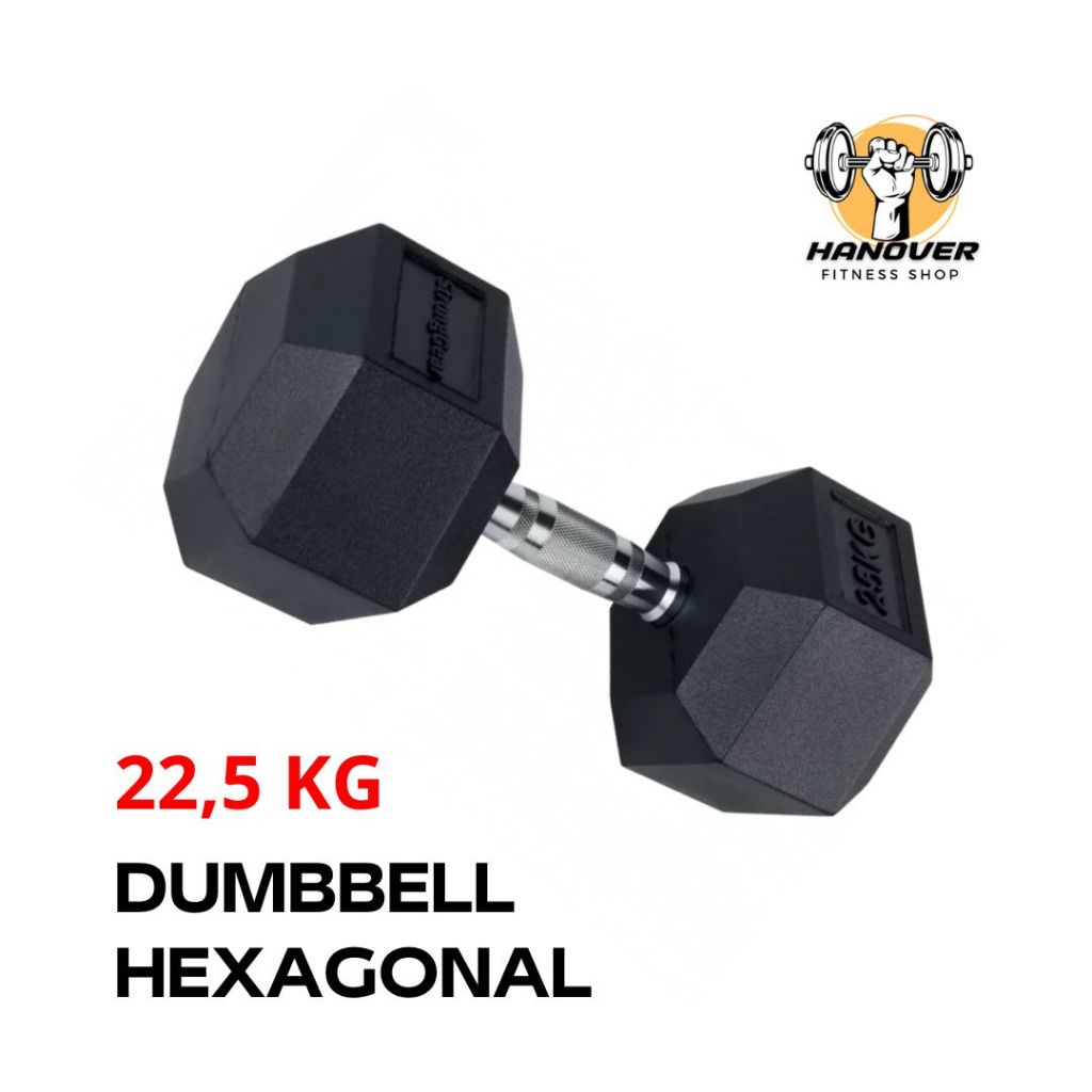 Jual HANOVER FITNESS | Dumbell hexagonal 22,5 kg IMPORT ORIGINAL barbel ...