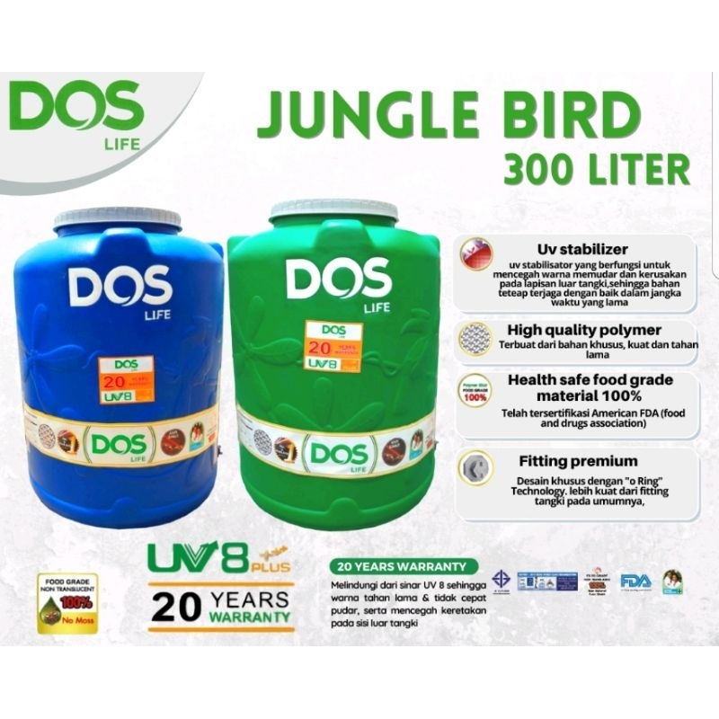 Jual DOS Water tank jungle bird liter toren air tendor air | Shopee ...