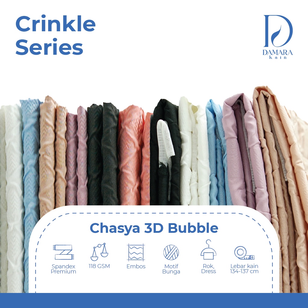 Jual Kain Chasya 3D Bubble Anti Cringkle | Shopee Indonesia
