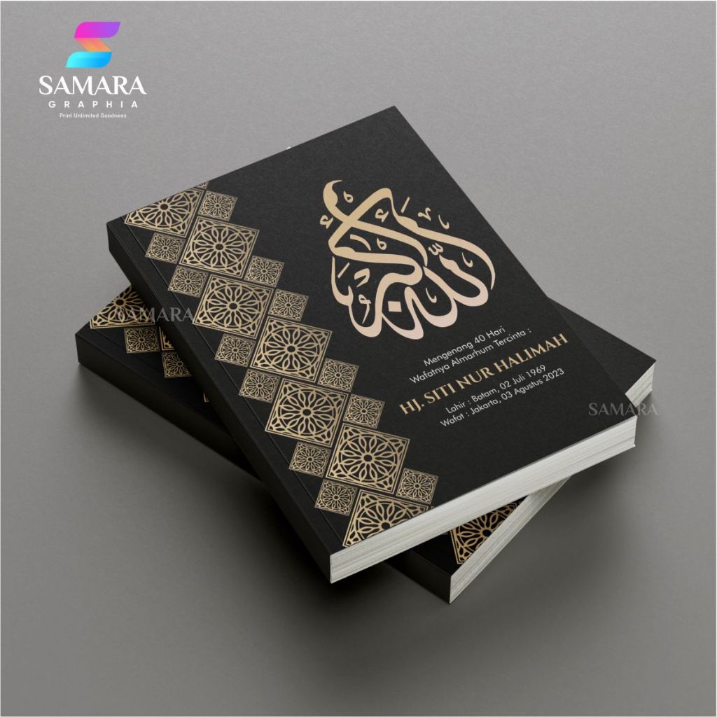 Jual Buku Yasin dan Tahlil Custom Softcover Lengkap Foto ALmarhum Arab ...