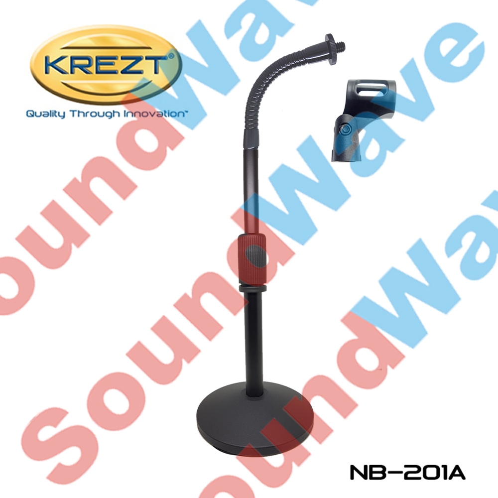 Jual ORIGINAL KREZT NB 201A DESK STAND MIC STRAIGHT FLEXIBLE | TIANG ...