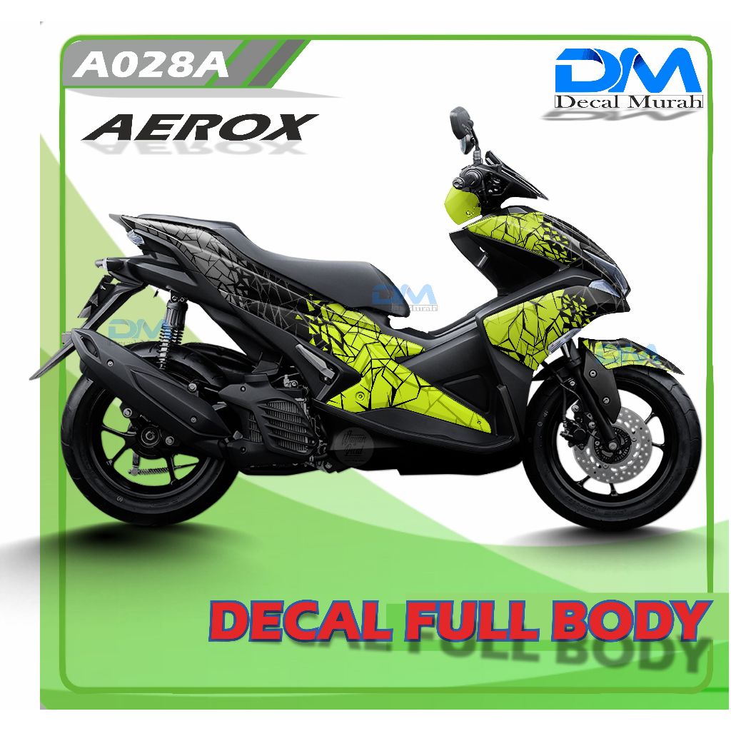 Jual Decal Sticker Full Body Yamaha Aerox 155 Stiker Dekal Motor Aerox 155 OLD Desain A021-A40 ...