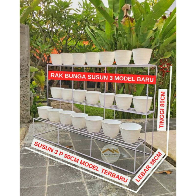 Jual STANDING POT SUSUN / RAK POT BUNGA / RAK BUNGA SUSUN TINGKAT / RAK ...