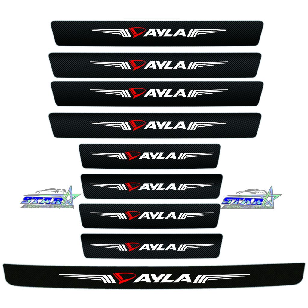 Jual STICKER KARBON MOBIL AYLA STIKER CARBON 3D PENGAMAN PIJAKAN KAKI ...