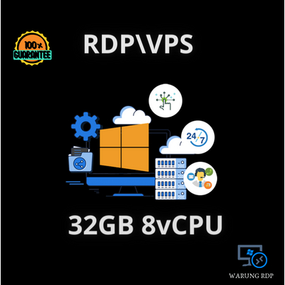 Jual RDP\VPS 8CORE 32GB RAM MURAH BERGARANSI FULL ADMIN 30 HARI ...