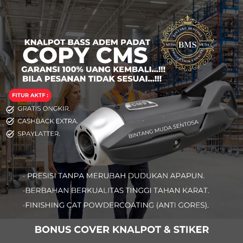 Jual KNALPOT TSUKIGI COPY CMS BAS ADEM STANDAR RACING PNP MIO SCOOPY ...