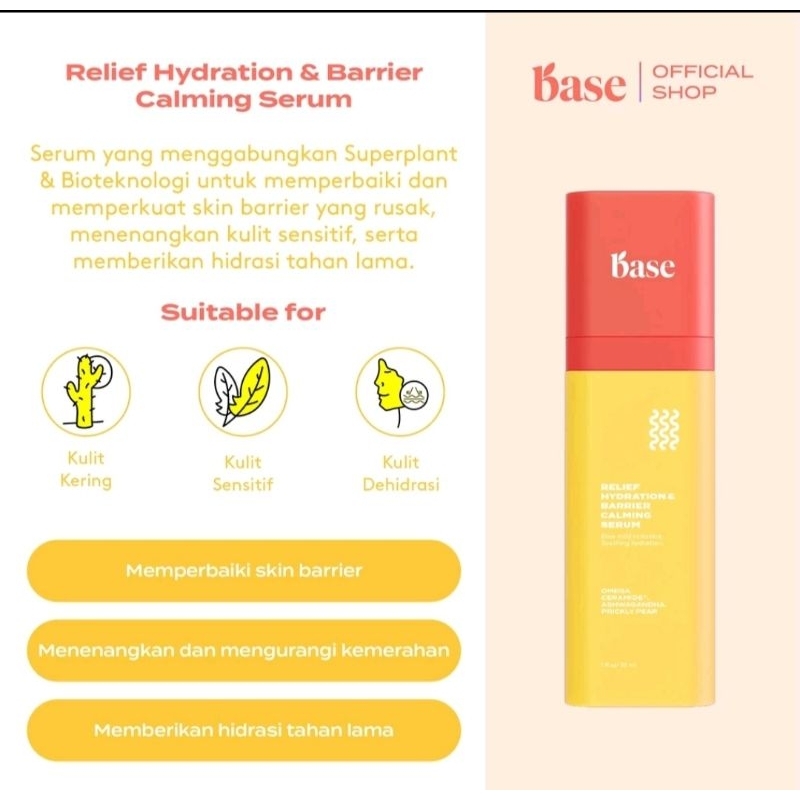 Jual BASE Relief Hydration & Barrier Calming Serum 30 ml | Shopee Indonesia