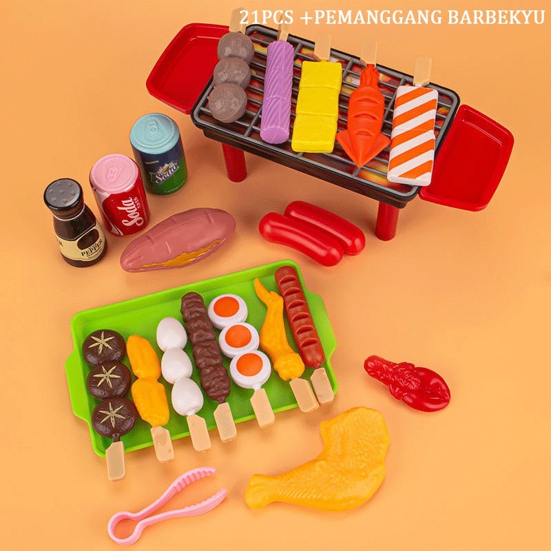 Jual 【Ada Kompor Ready】109 PCS Anak-anak Simulasi Dapur Masak Masakan ...