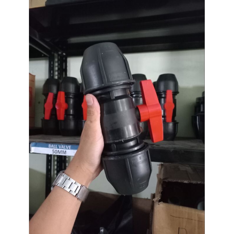 Jual BALL VALVE 1 1/2 INCH (50MM) ATAU STOP KRAN HDPE | Shopee Indonesia