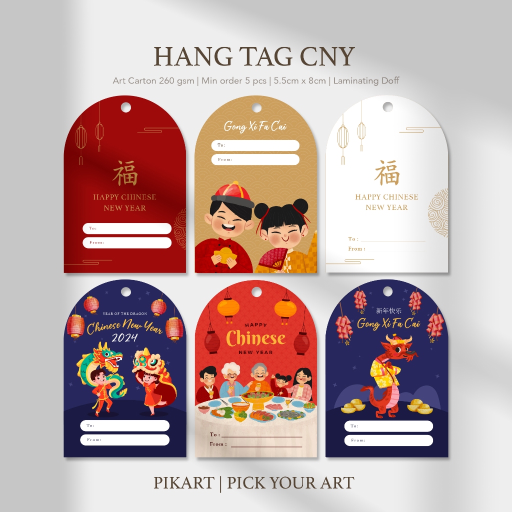 Jual HANG TAG - READY STOCK Greeting Card Kartu Ucapan Imlek/ NAGA / Dragon/ Chinese New Year ...