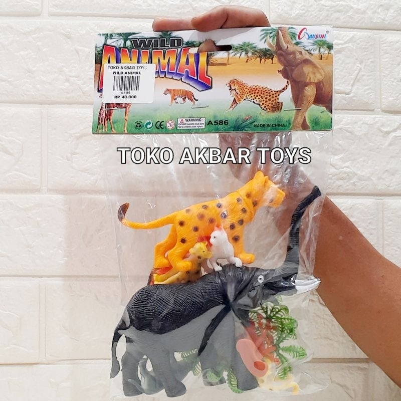 Jual Mainan Miniatur Binatang Hewan Hutan Bahan Karet | Shopee Indonesia