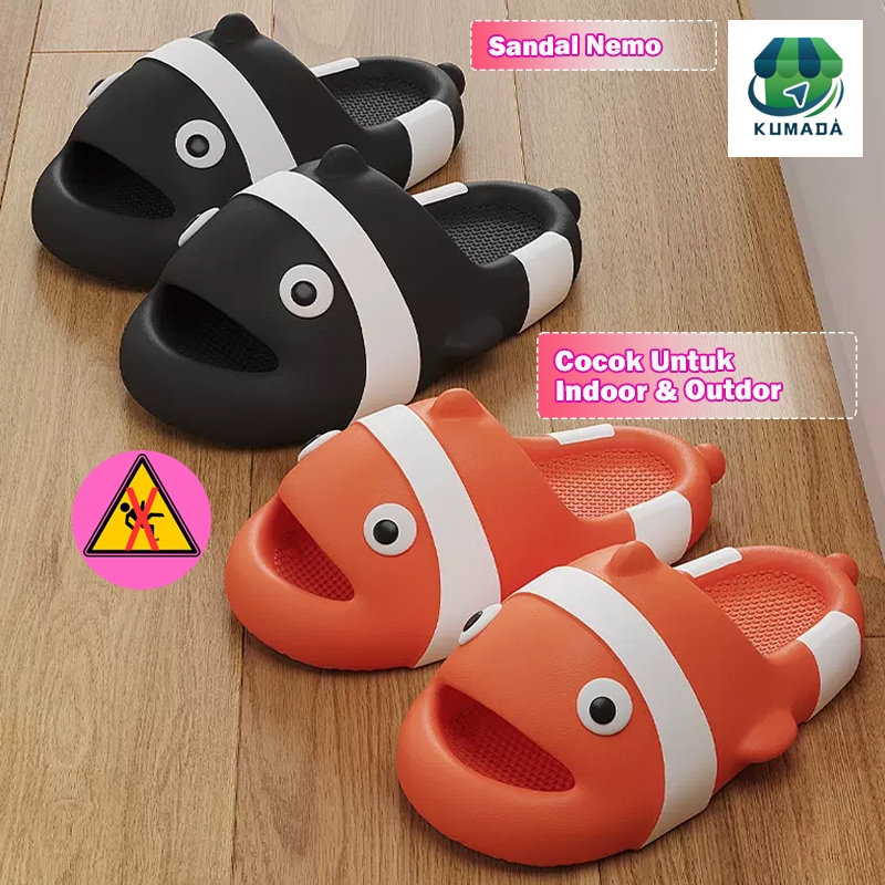 Jual Sandal Slip Motif Nemo Sandal Nemo Wanita Anti Licin Sandal Dewasa ...