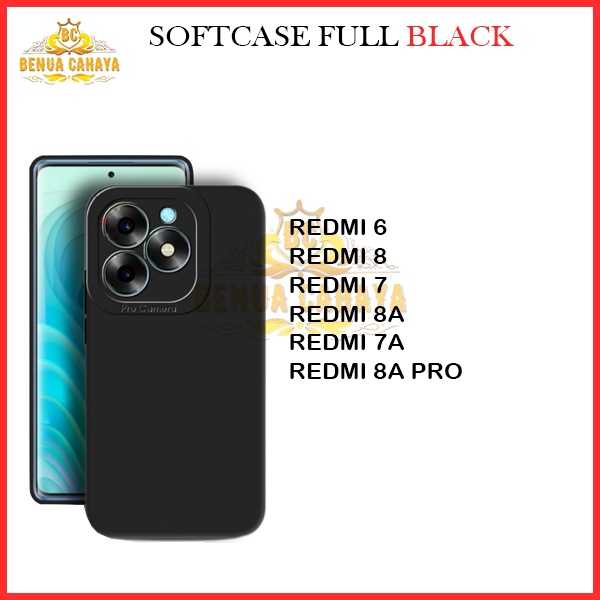 Jual SOFTCASE REDMI 6A / 7 / 7A / 8 / 8A / 8A PRO - CASE FULL BLACK ...