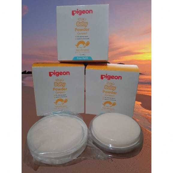 Jual PROMO Pigeon Baby Powder Compact 45gr / Bedak Padat Pigeon / Baby ...