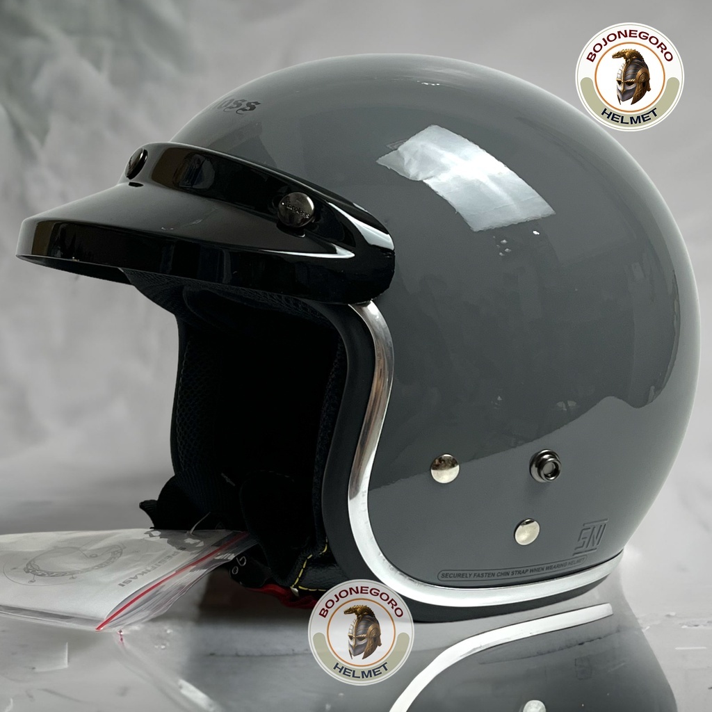 Jual Helm Cargloss cfm 2 MODERN GRAY GLOSY Half Face Original | Shopee ...