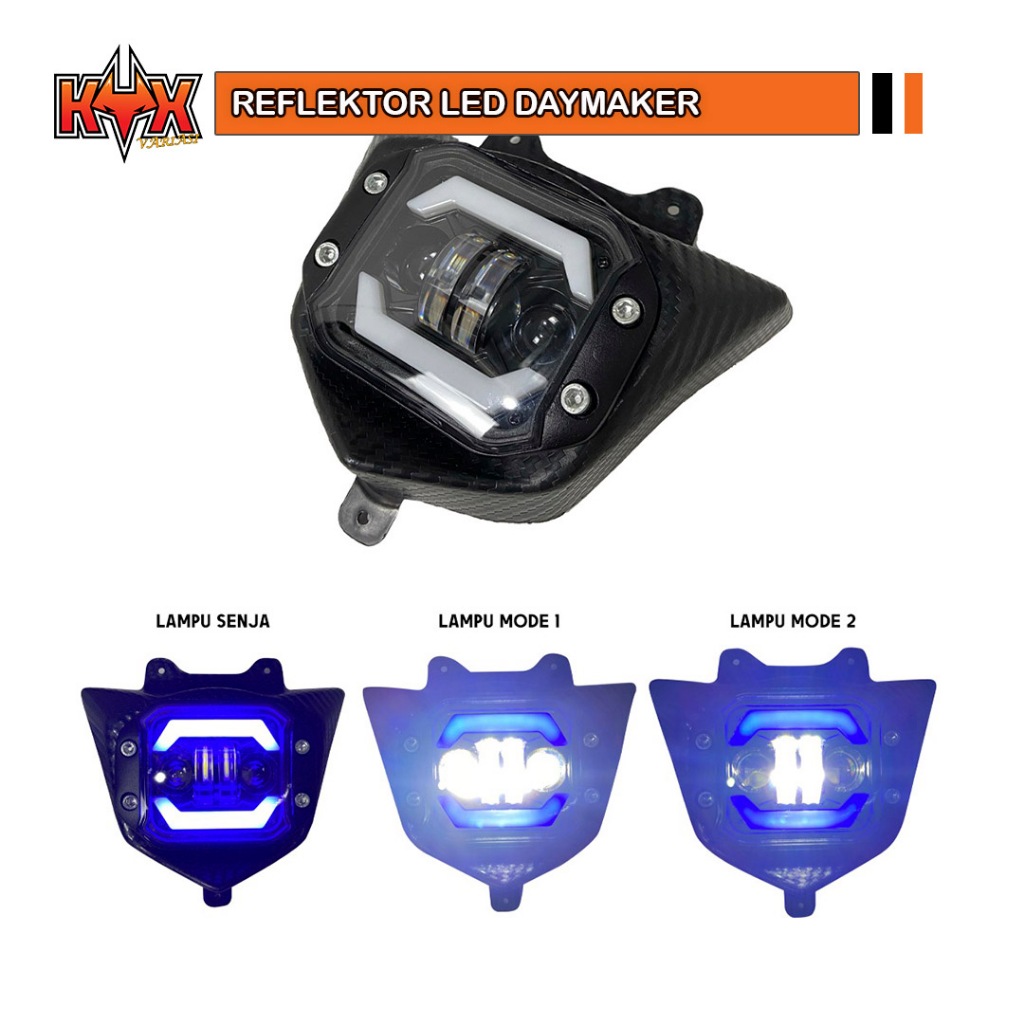Jual REFLEKTOR DAYMAKER HRV LED LAMPU DEPAN DAYMAKER LED SUPERMOTO CRF ...