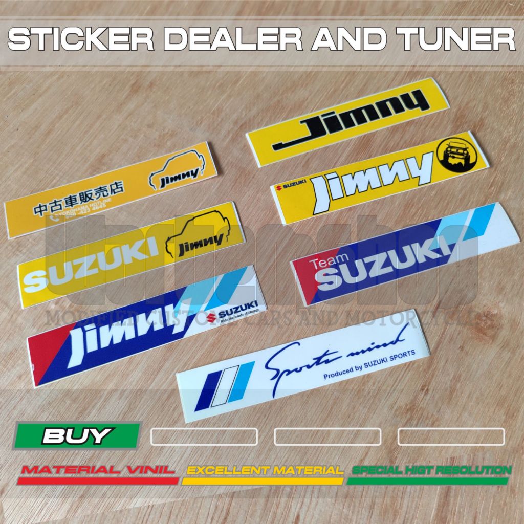 Jual Sticker Car Long Tuner and Dealer CBU SUZUKI AND TUNER | Shopee ...