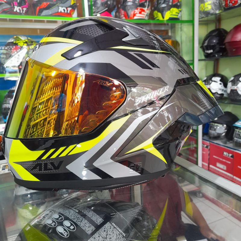 Jual helm ALV GENESIS FULL FACE MOTIF STRIKER | Shopee Indonesia