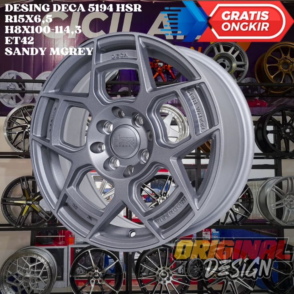 Jual Velg Mobil Brio , Yaris , Sirion , Fiesta , HSR DESING DECA RING ...