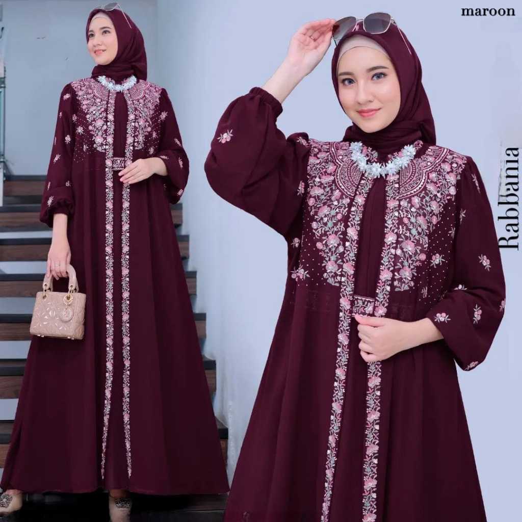 Jual COD Desayu Dress Super Jumbo M L XL XXL XXXL XXXXL LD 100-140cm // Gamis Ceruty Babydoll ...