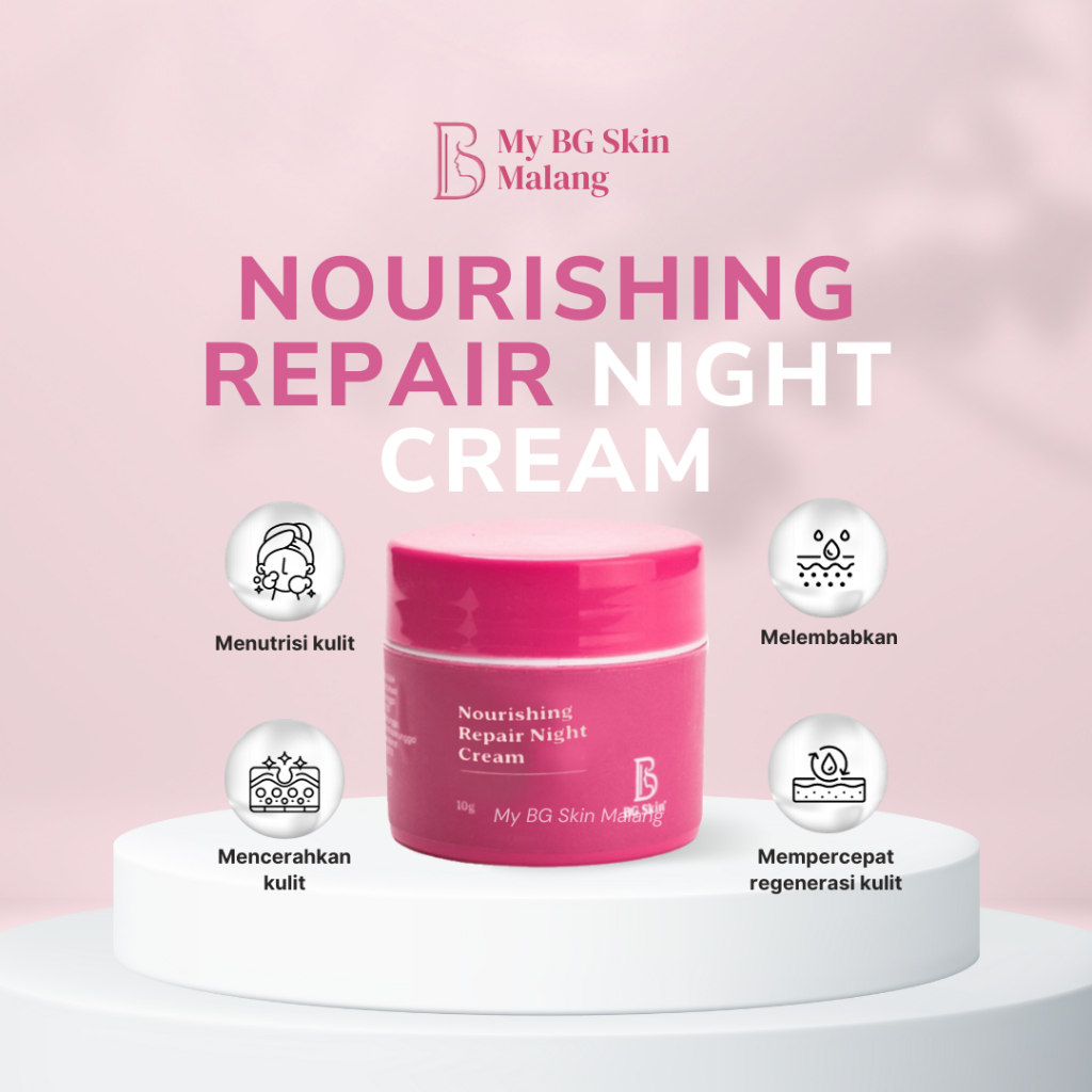 Jual BGSKIN BG Skin Nourishing Repair Night skincare krim malam anti ...