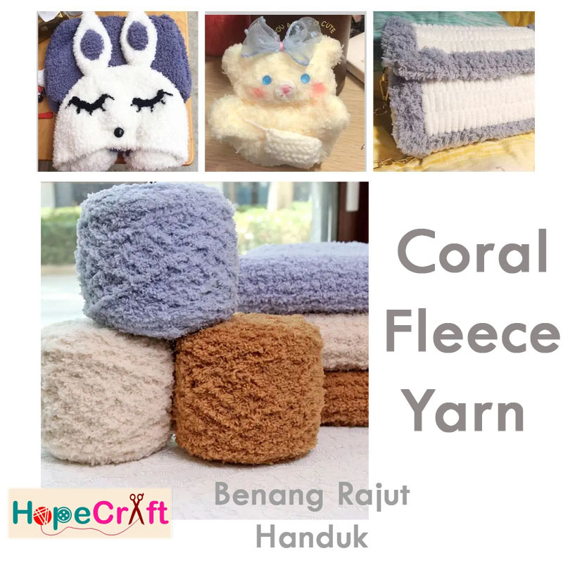 Jual Benang Rajut/Benang Rajut Handuk Bulu / Towel Yarn / Benang Curly ...