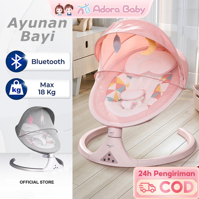 Jual 【Live】Ayunan Bayi Otomatis Ayunan Bayi Elektrik Ada Remote ...