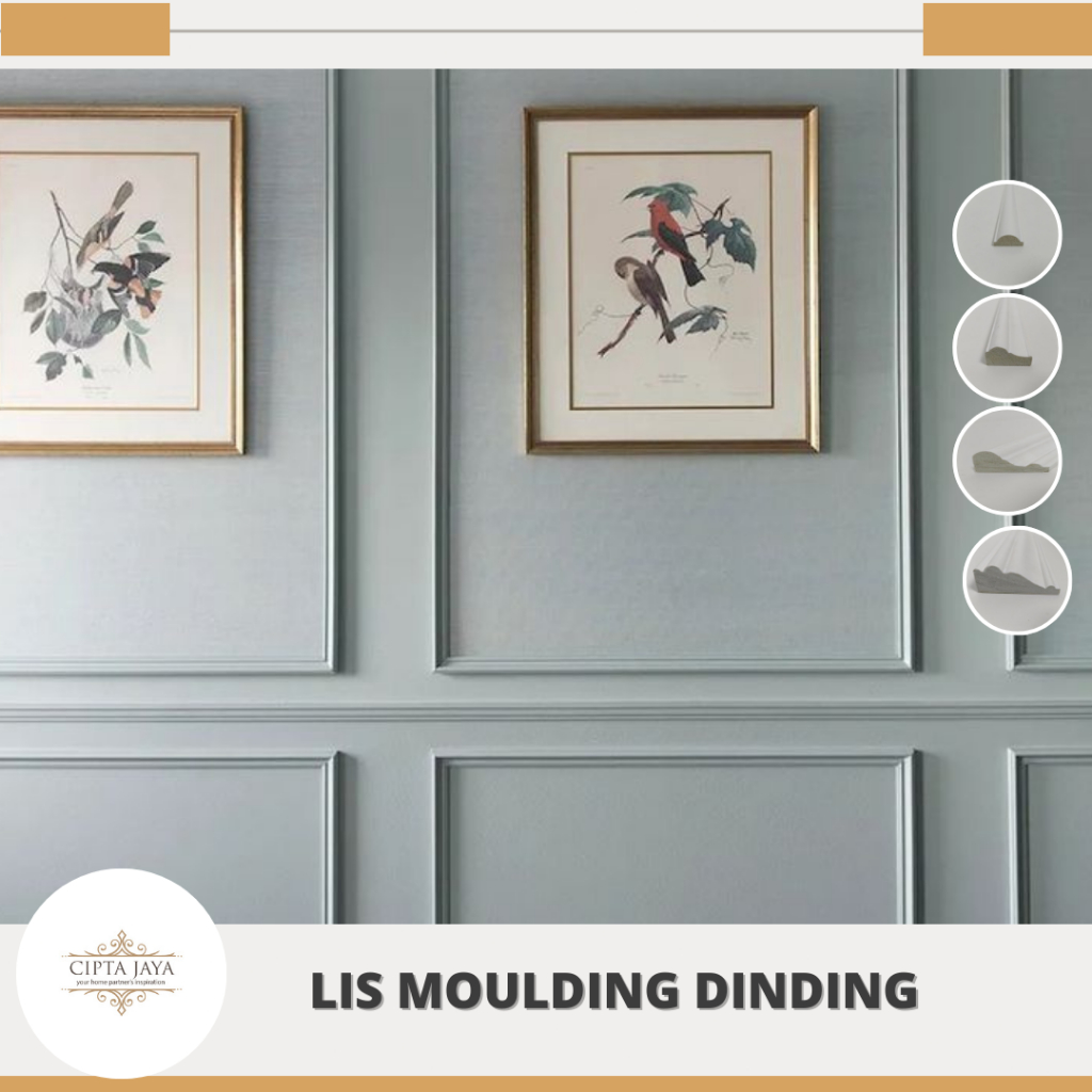 Jual Moulding molding kayu gipsum dinding kayu zhen siap pakai pvc foam ...