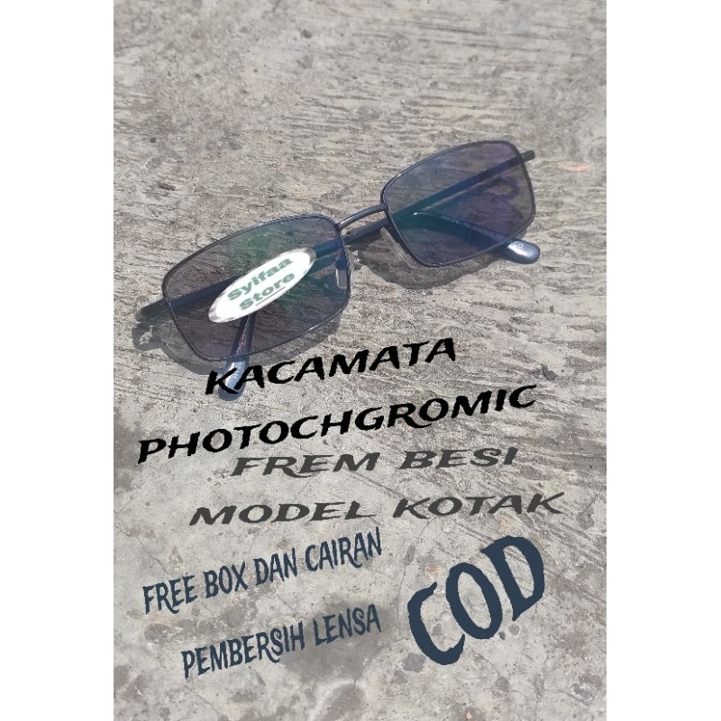 Jual kacamata photochgromic frem besi | Shopee Indonesia