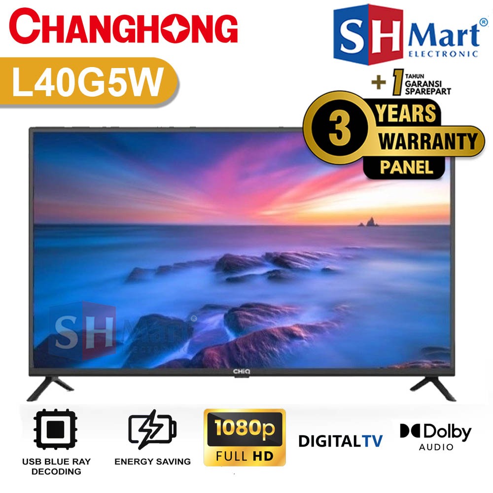Jual TV CHANGHONG 40 INCH L40G5W / 40G5W FULL HD DIGITAL TV GARANSI RESMI (MEDAN) | Shopee Indonesia