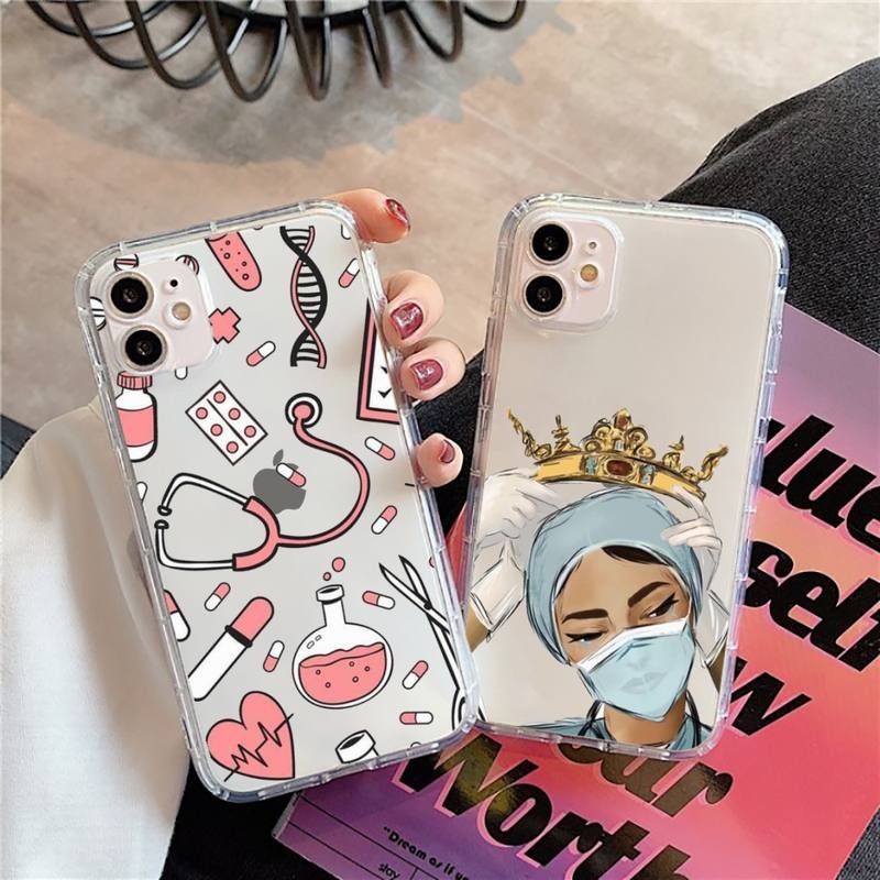Jual Casing Ponsel TPU Bening Motif Alat Medis For iPhone 11 12 13 14 ...