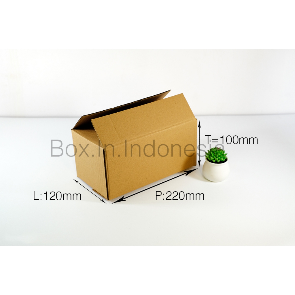 Jual (20Pcs) Dus Coklat Polos Packing Baru 22x12x10 cm | Shopee Indonesia