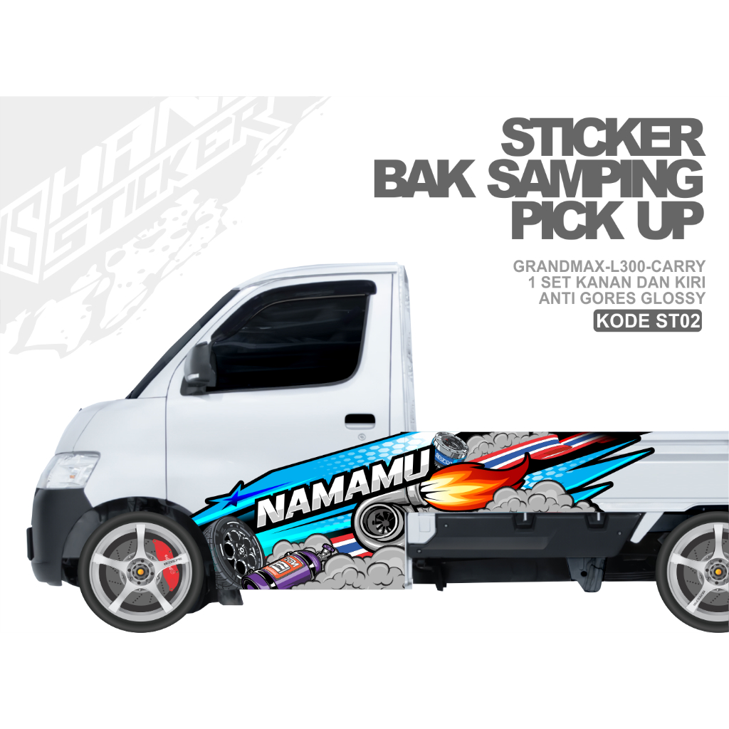 Jual Decal Grandmax Atau Sticker Grand Max Pick Ip l300 New Carry Dll ...