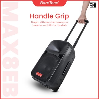 Jual BareTone Speaker Portable MAX08EB Speaker Bluetooth 8 Inch Mini ...