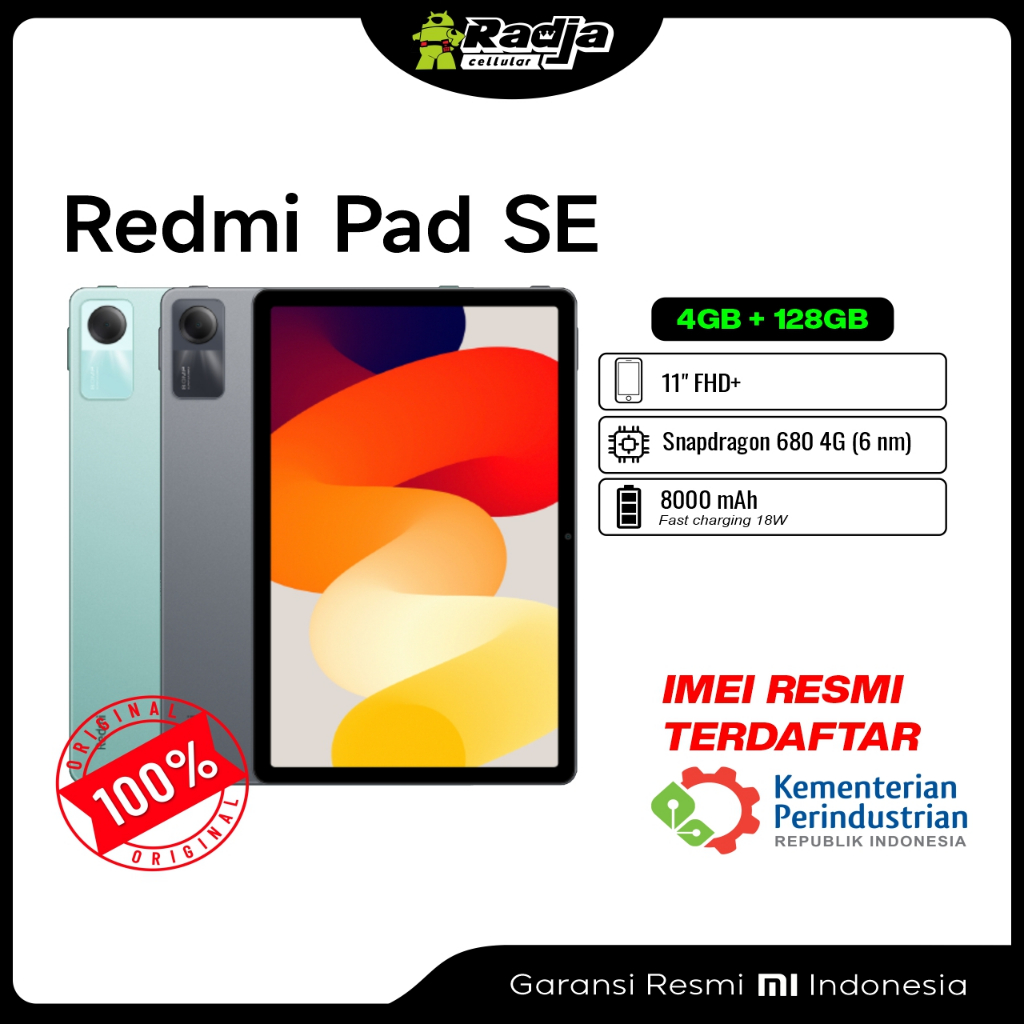 Jual Redmi Pad SE 4/128 GB Smartphone Android Original Garansi Resmi ...