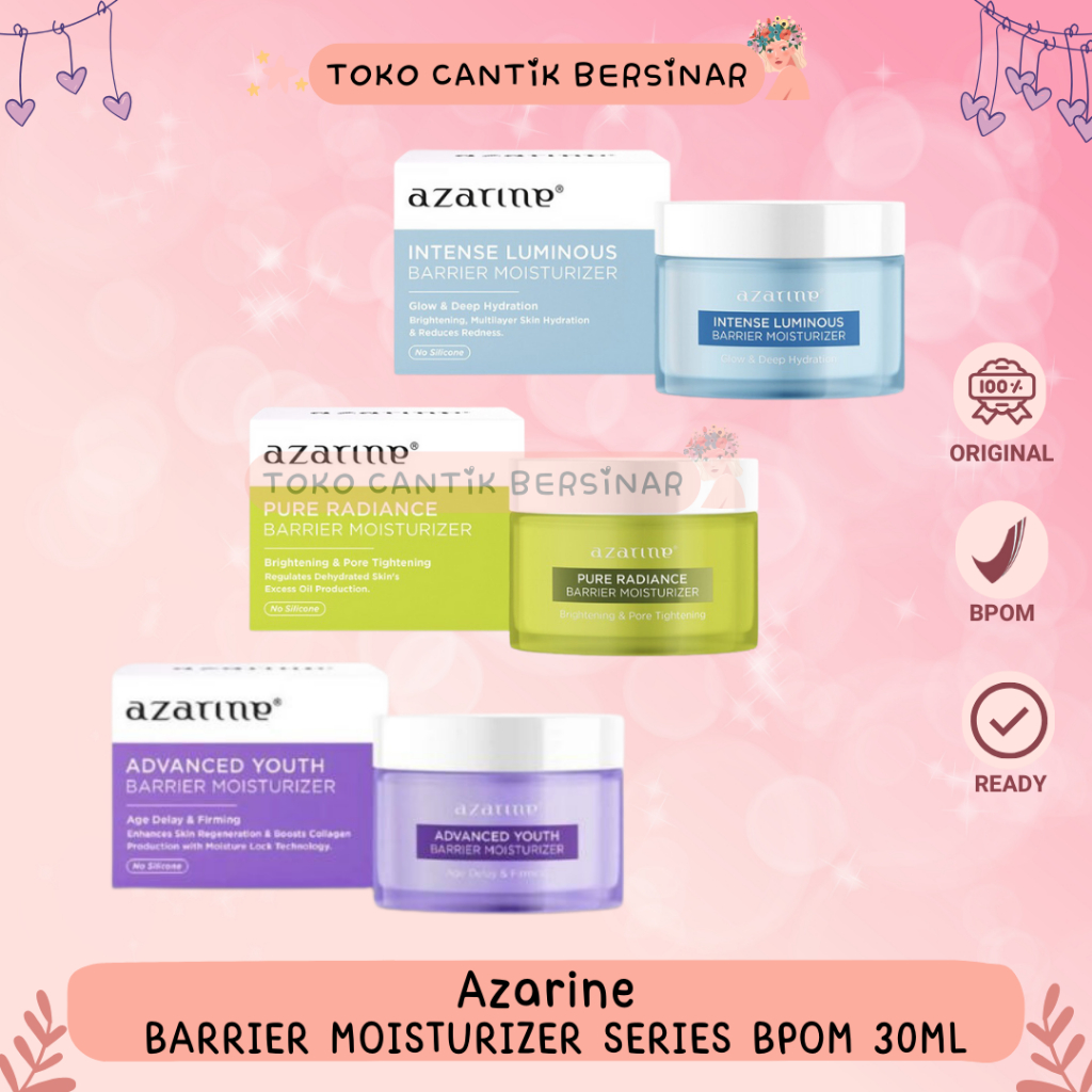 Jual Azarine Barrier Moisturizer Series Pelembab Wajah Cream Gel Facial ...