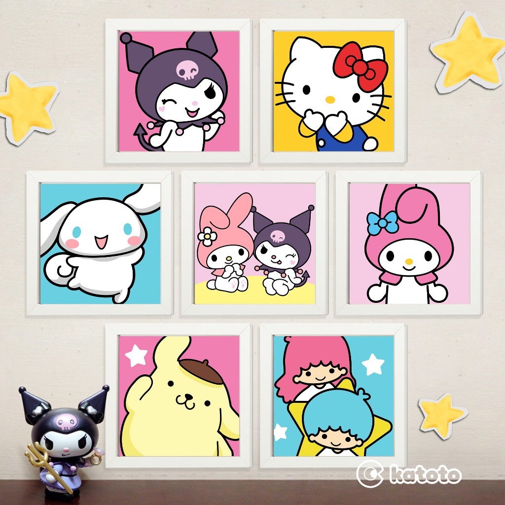 Jual Sanrio Melody Paint By Number Painting By Numbers Kit Canvas 20x20 ...