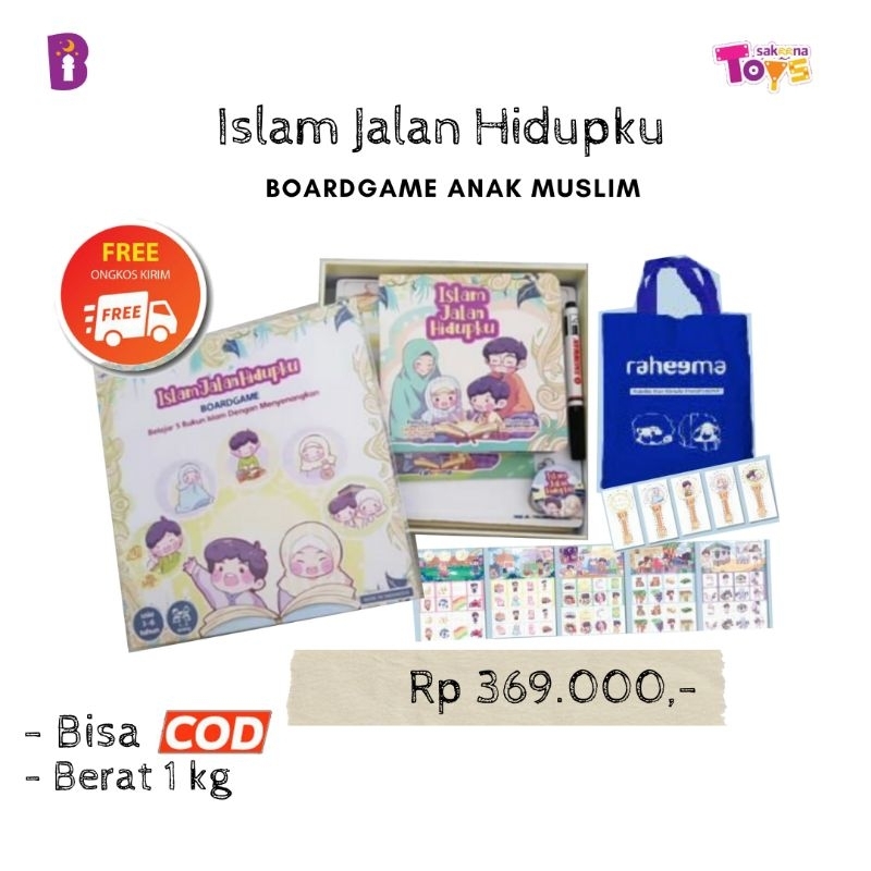 Jual Boardgame Mainan Anak Muslim Raheema Sakeena Islam Jalan Hidupku 3 ...