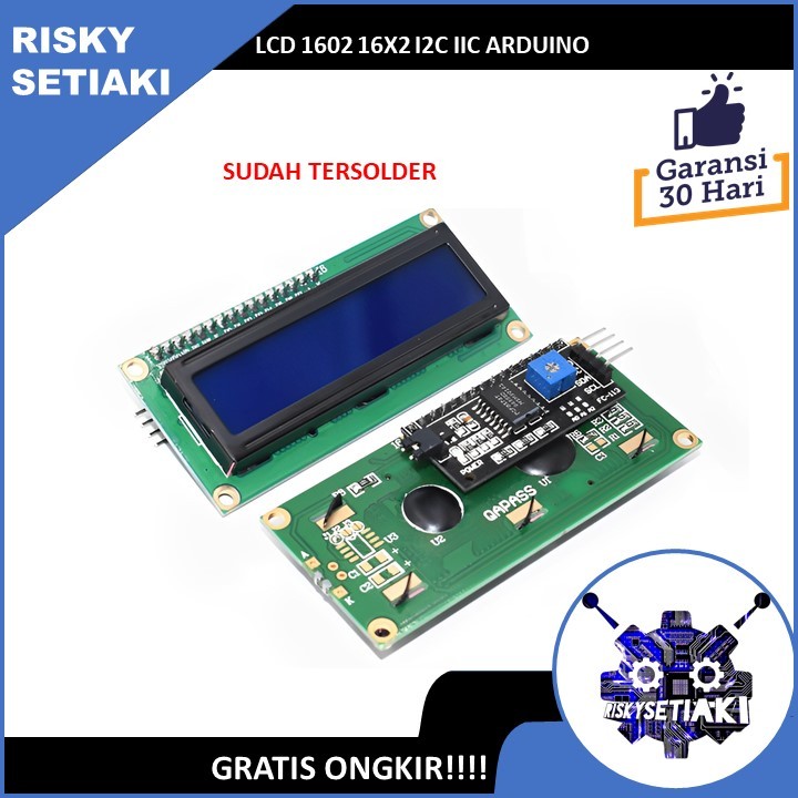 Jual LCD 1602 16X2 I2C IIC ARDUINO | Shopee Indonesia