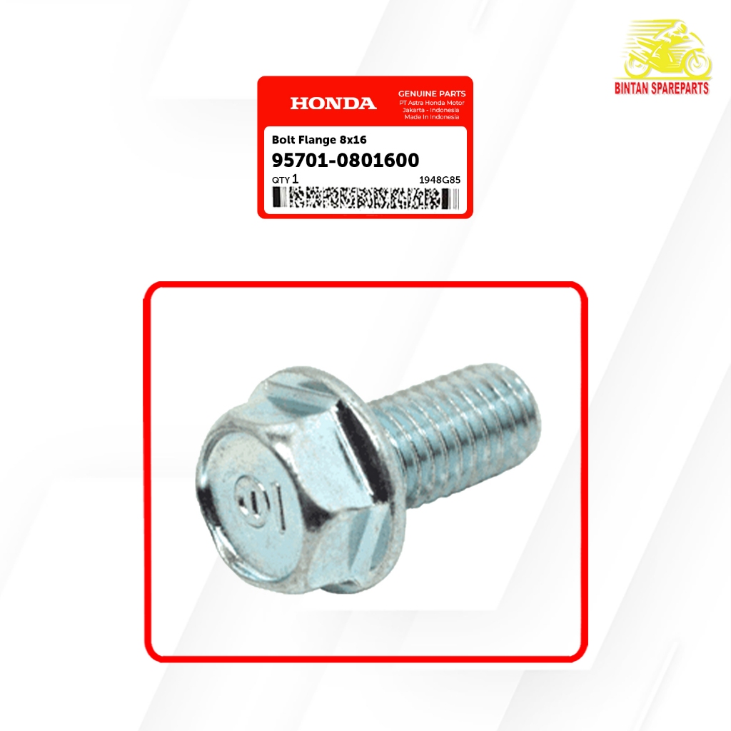 Jual Baut Bolt Flange 8x16 95701 0801600 | Shopee Indonesia
