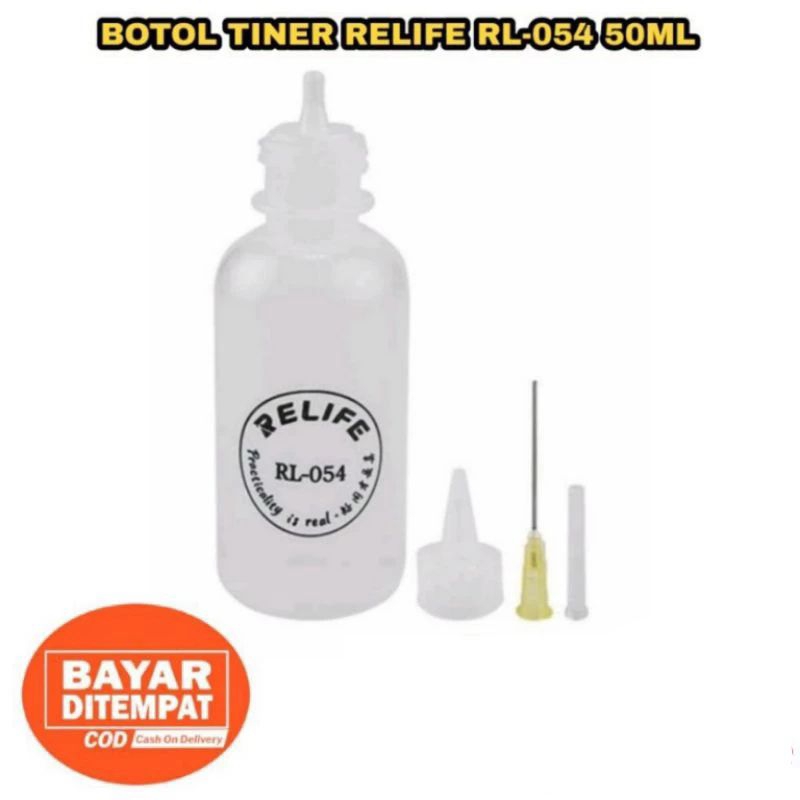 Jual BOTOL TINER PLASTIK SERBAGUNA RELIFE RL-054 50ML | Shopee Indonesia