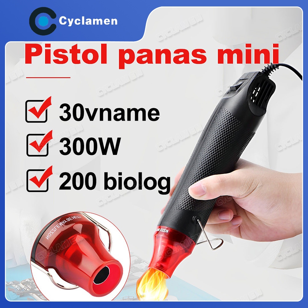 Jual Hot Gun Mini Heat Gun Electric Hot Air Vinyl 220V 300W Pistol ...