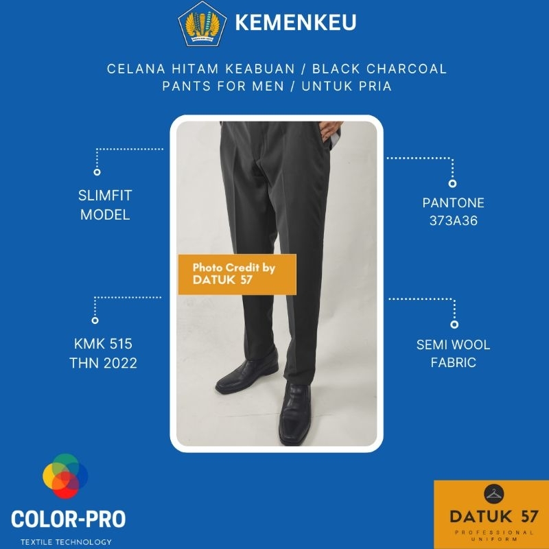 Jual International Quality : Celana Executive Seragam Kemenkeu Hitam ...