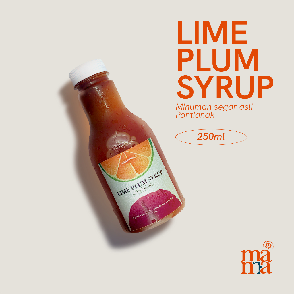 Jual MANNAID Lime Plum Syrup 250ml/ Sirup Jeruk Nipis Sengkit Pontianak ...