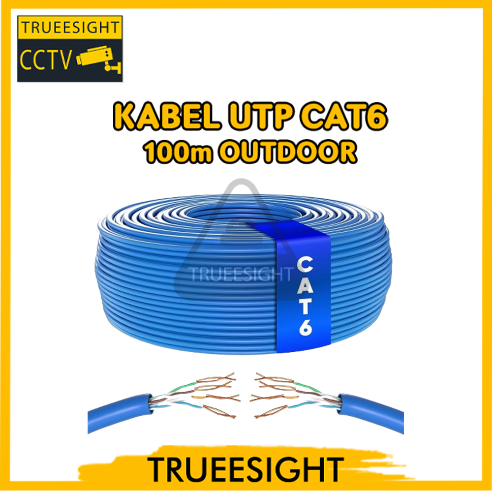Jual INTERLUC KABEL UTP CAT6 100m OUTDOOR | Shopee Indonesia